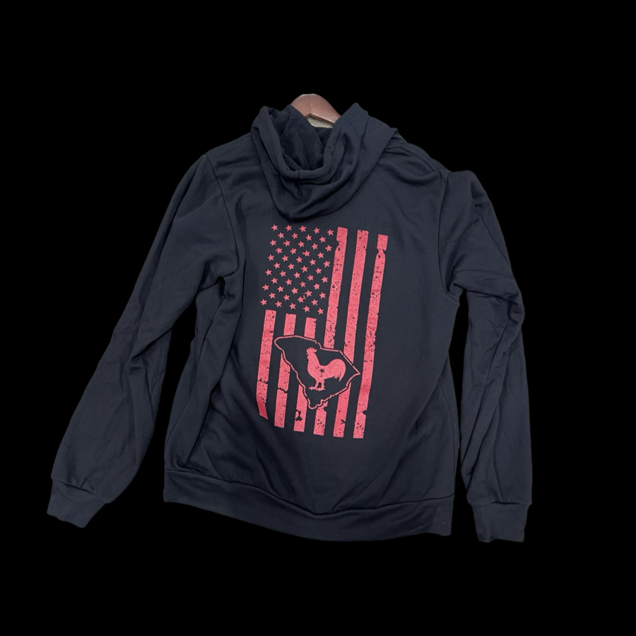 Hometown Rooster 803 Black & Garnet Premium Hoodie – Hometown Colors