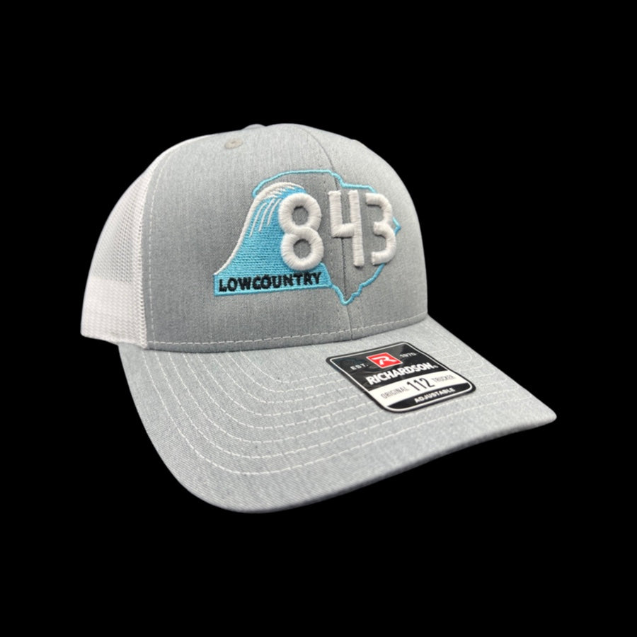 843 Lowcountry Richardson Heather Grey-White Trucker – Hometown Colors